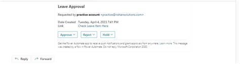 Leave Request Approval Flow In Power Automate Rishan Solutions
