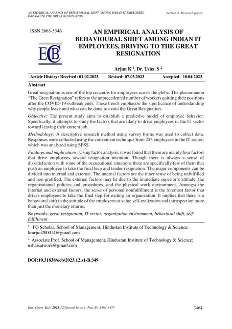 Pdf An Empirical Analysis Of Behavioural Shift Among Indian It