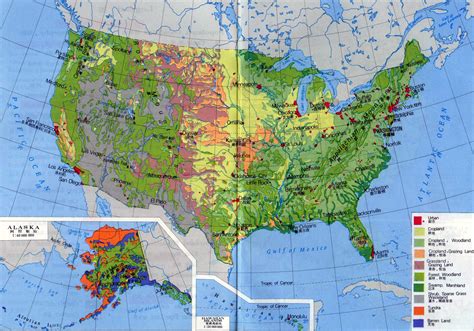 美国景观地图 美国地图查询
