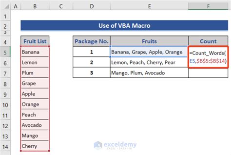 How To Count Words Separated By Comma In Excel Cell