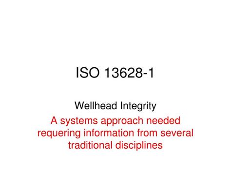 Ppt Iso 13628 1 Powerpoint Presentation Free Download Id 6634536