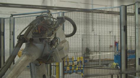 Robotic Sorting System Robotic Arm Robot Is Sorting Details In Smart