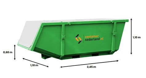 Puincontainer 3m³ Open Huren Container Nederland