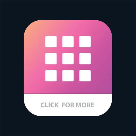 Web Grid Shape Squares Mobile App Button Android And Ios Glyph Version