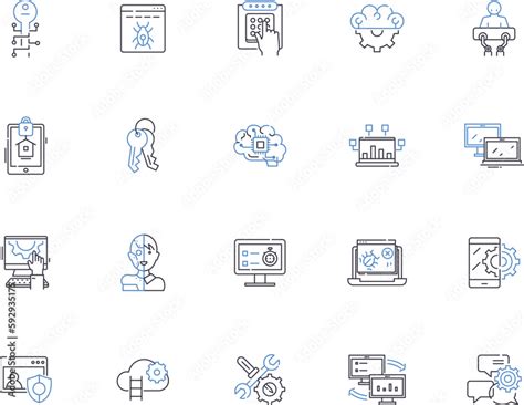 Server Outline Icons Collection Server Hosting Servers Web Server