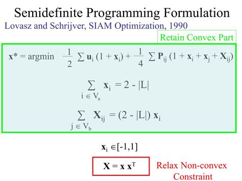 Ppt Solving Markov Random Fields Using Second Order Cone Programming
