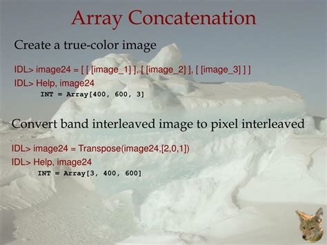 Ppt Coyotes Guide To Idl Programming Powerpoint Presentation Free Download Id 6894618