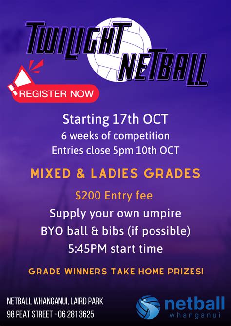 Netball Whanganui Twilight Netball