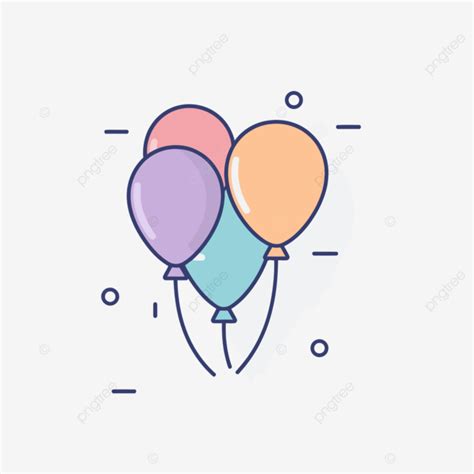 굵은 외곽선 스타일로 벡터 풍선 직계 아이콘 평면 아이콘 Png 일러스트 및 벡터 에 대한 무료 다운로드 Pngtree