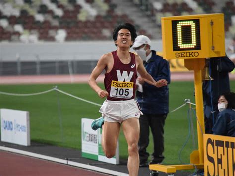 早大石塚陽士が自己ベストの13分46秒31でV チームメートの活躍がいい相乗効果陸上 イザ