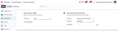 multi currency option in odoo 17 accounting