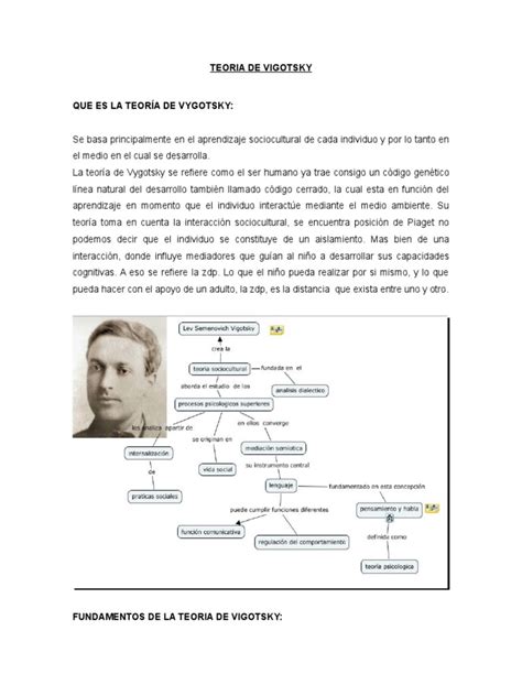 Teoria De Vigotsky Pdf Adultos Aprendizaje