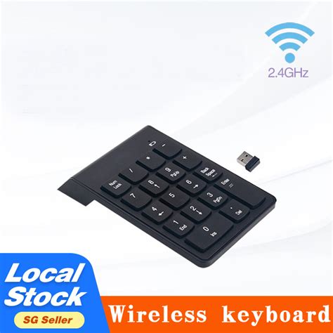[local Seller] Wireless Keyboard Numeric Keypad Mini Number Pad Numpad 18 Keys Keyboard For