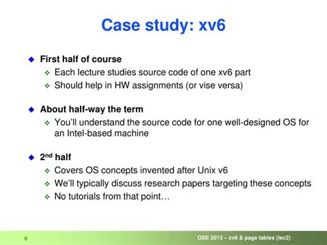 ppt operating systems engineering xv6 and page tables powerpoint