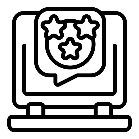 Laptop Online Promotion Icon Outline Vector Public Special Vector Art At Vecteezy