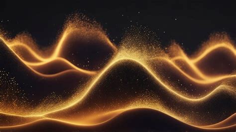 Premium Photo Wave Of Particles Abstract Particle Data Visualization Abstract Digital