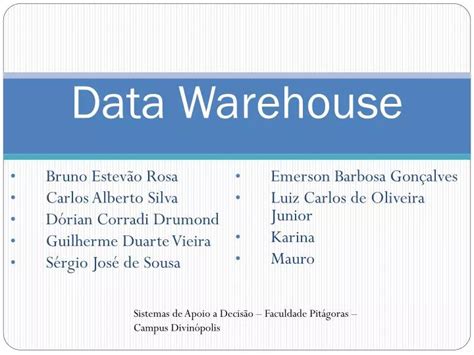 PPT Data Warehouse PowerPoint Presentation Free Download ID