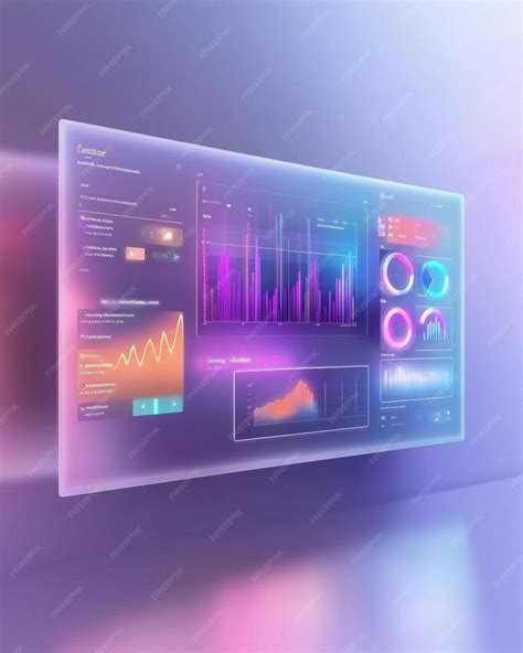 Interactive Data Visualization Dashboard Premium Ai Generated Image