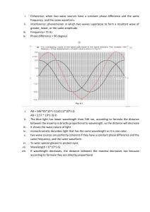 Wave Speed Equation Practice