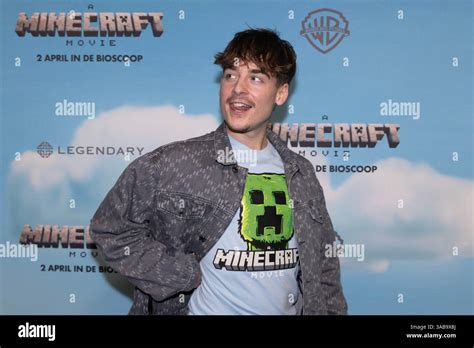 A Minecraft Movie Premiere Amsterdam Netherlands April 1 Luuk Van