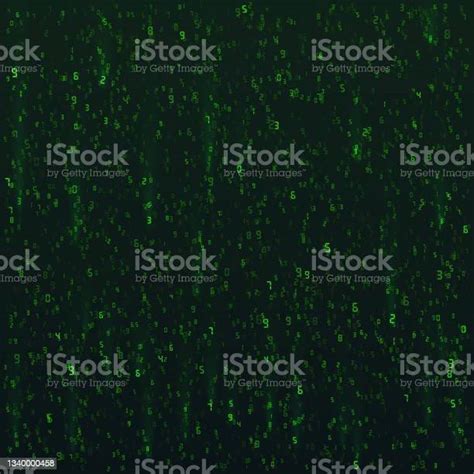 Hex 코드 배경 디지털 데이터 스트림은 녹색으로 스트리밍됩니다 행렬 벡터 1에 대한 스톡 벡터 아트 및 기타 이미지 1