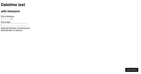 React Datetime With Time Zone Change Forked Codesandbox React Datetime With Time Zone Change Forked Codesandbox