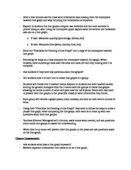 Line Graph Lesson Plan By Samantha O Neill Teachers Pay Teachers