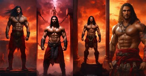 Lexica Bound Strong Muscular Huge Handsome Samoan Sampson God