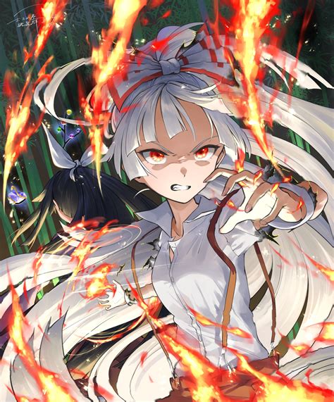 Fujiwara No Mokou Touhou Drawn By Otomeza Ryuseigun Danbooru