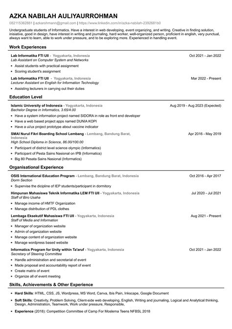 azka nabilah resume pdf