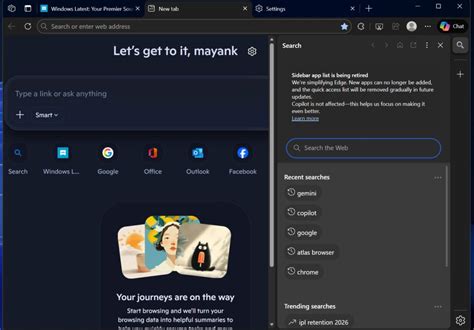 Microsoft Edges New Design Is Starting To Look More Like Copilot With Softer Corners And Ios