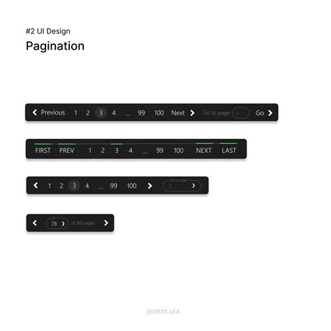 Pagination Web And App Uxui Design By Jerem Mathew Ux Ui Designer On Dribbble