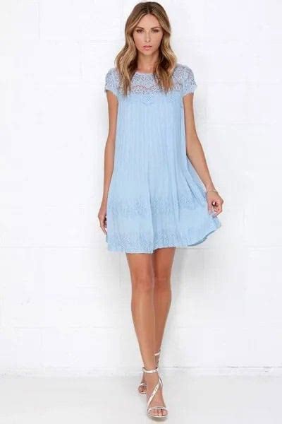 How To Style Baby Blue Dress Refreshing Attractive Outfit Ideas Secret Dresser