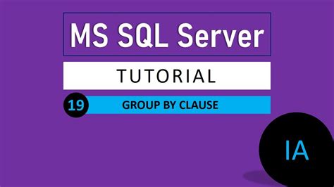 19 Group By Clause In Sql Server Sql Server Tutorial In Hindi Youtube