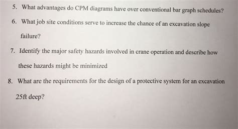 Solved What Advantages Do Cpm Diagrams Have Over