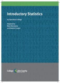 Introductory Statistics PDF