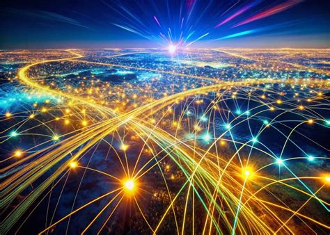 A Stunning Droneseye View Of A Complex Global Digital Network Exploring The Intricate