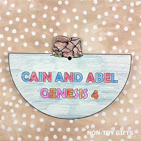Cain And Abel Bible Story Sunday School Craft Coloring Activity