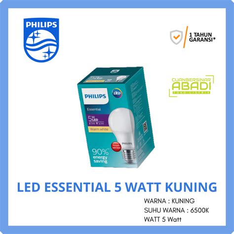 Jual Lampu Led Kuning W Philips Led Philips Watt Kuning Warm White Shopee Indonesia