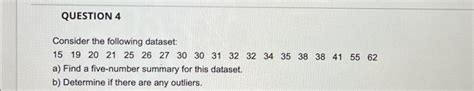 solved consider the following dataset