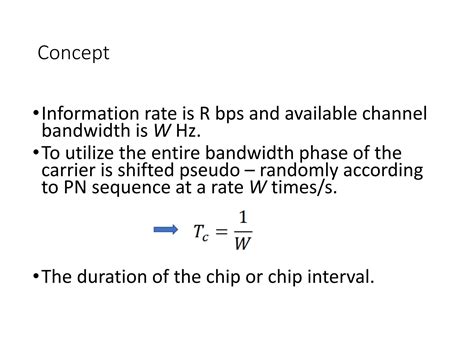 SOLUTION Direct Sequence Spread Spectrum Ppt Studypool