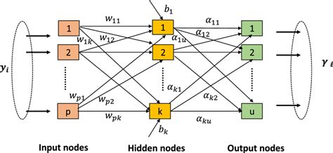 A Single Layer Feed Forward Neural Network With P Input Nodes K Hidden