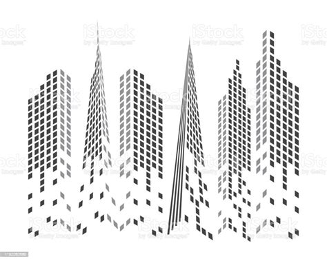 현대 도시 스카이라인 도시 실루엣입니다 평면에서 벡터 일러스트 레이 션 개념에 대한 스톡 벡터 아트 및 기타 이미지 개념 건설 산업 건축 Istock