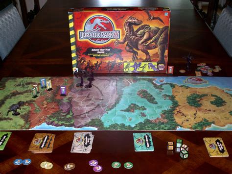 Jurassic Park Board Game Dinosaur Theme Park Jurassic Park