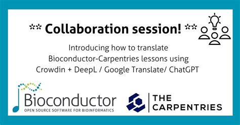 The Carpentries On Linkedin Bioconductor Carpentries Translation Carpentrieslocalisation