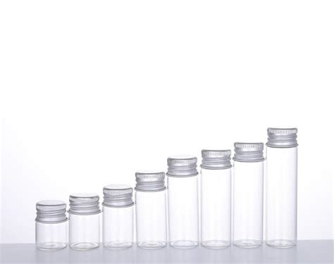 Badu Bg 5 бр 5 6 8 10 12 15 20 25 35 мл малки стъклени бутилки с 3 цветни алуминиеви капачки