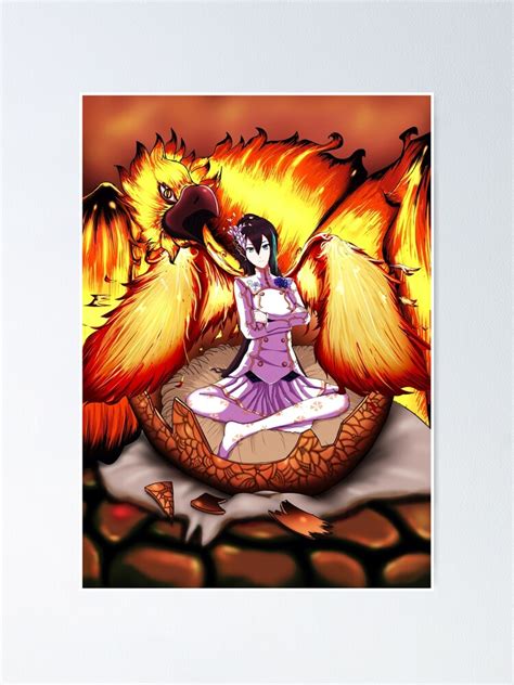 Phoenix Lover Anime Girl Artwork Poster For Sale By Kawaii Present