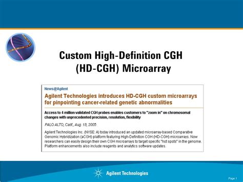 Ppt Custom High Definition Cgh Hd Cgh Microarray Powerpoint