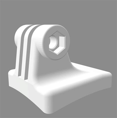 Dji Action 2 Helmet Camera Mount By Mercwilly Download Free Stl Model
