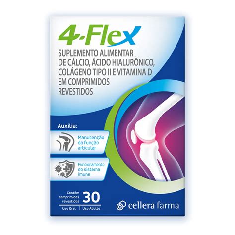 4flex Colageno Tipo 2 Calcio E Ha 30 Comprimidos 959782 Droga Raia